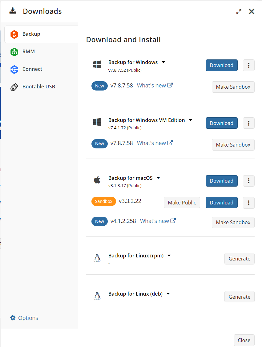 Generate Software Components Builds