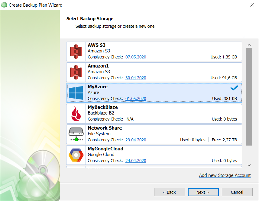 File Level Backup New Backup Format