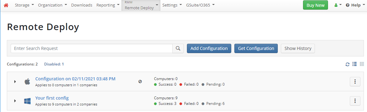 Manage Configurations with Remote Deploy